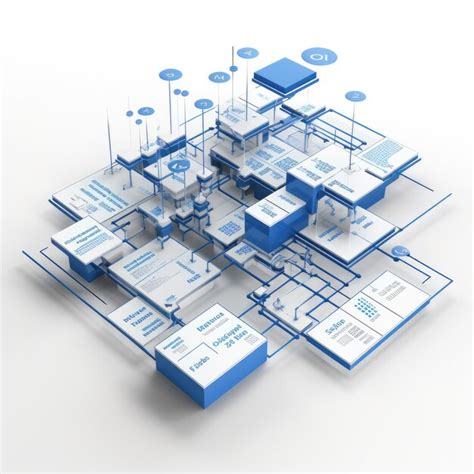 premium ai image binary blue a project plan for designing and executing with a white background