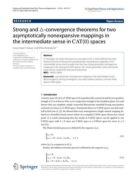 Pdf Strong And Convergence Theorems For Two Asymptotically Nonexpansive Mappings In The