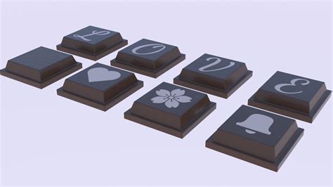 3d Chocolate Pieces Pbr Model Turbosquid 2203951