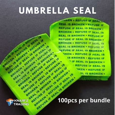 Umbrella Seal Yellow Green For Round Water Container Sold By 100pcs