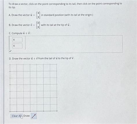 Solved To Draw A Vector Click On The Point Corresponding To Chegg Com