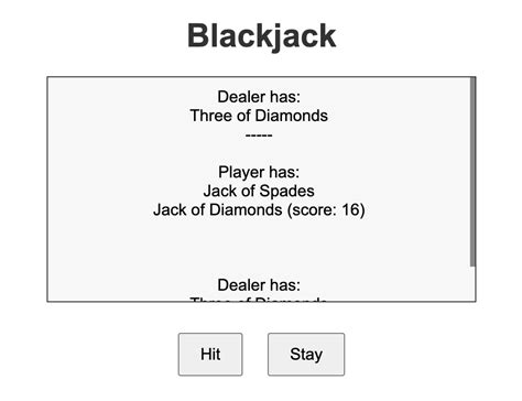 Create A Javascript Blackjack Game Learn To Code Tutorials Resources
