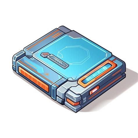 Premium Photo A Cartoon Style Illustration Of A Game Console With A Blue Screen Generative Ai