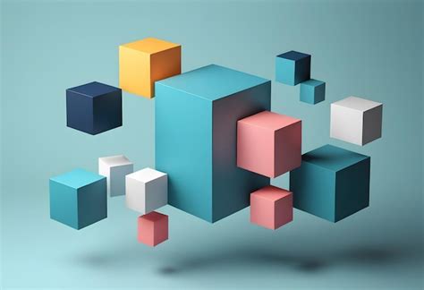 3d Render Abstract Minimal Geometric Background Blue Balls Placed On Cylinder Pedestal Steps