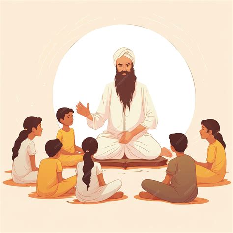 Illustration Guru Purnima Celebrated By Hindus And Buddhists To Thank