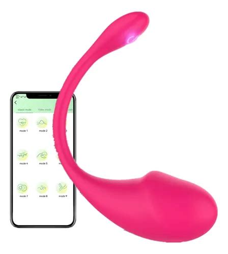 Consolador Vibrador Para Punto G Con Control Remoto Por App Color Rosa