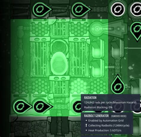 Radbolt Going Through Solid Tile Oxygen Not Included Klei