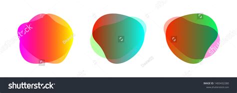 Colorful Blob Shape Free Set Background เวกเตอรสตอก ปลอดคาลขสทธ 1483432280