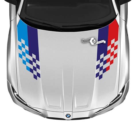 2021 Bmw M4 M3 G80 G82 G83 M Performance Hood M Color Checkerboard