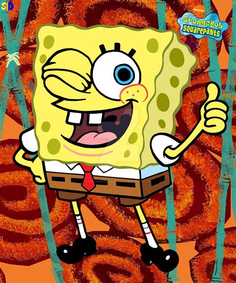 Sbsp Spongebob Winking By Spongedrew250 On Deviantart