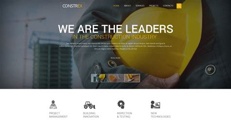 Constrex Website Template Templatemonster