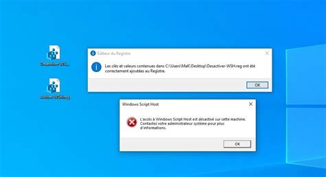 Script activer désactiver Windows Script Host WSH Telecharger malekal com