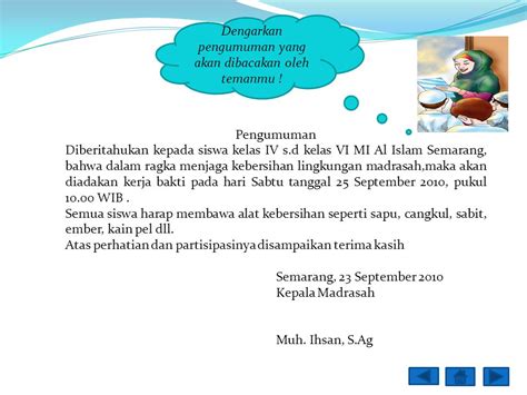 Kata Kata Pengumuman Kerja Bakti