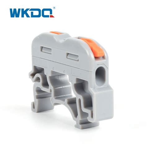 China Pct 211 Din Rail Push Wire Terminal Block Connection Electrical