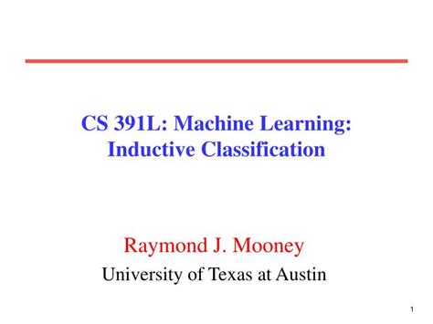 Ppt Cs 391l Machine Learning Inductive Classification Powerpoint