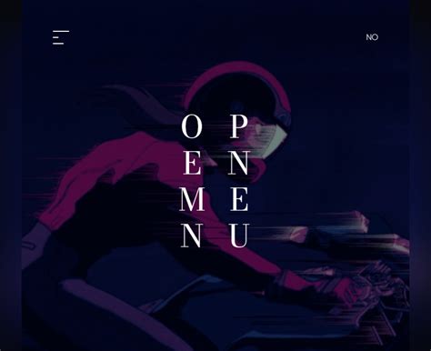 Css悬停菜单，创意菜单悬停动画 17素材网