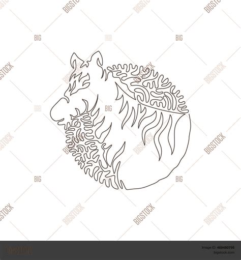 Continuous Curve One Vector And Photo Free Trial Bigstock