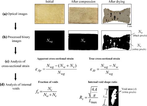 Analyses Of Cross Sectional Stain Void Fraction And Void Shape Ratio