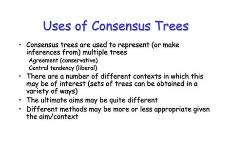 ppt inferring trees from trees consensus and supertree methods