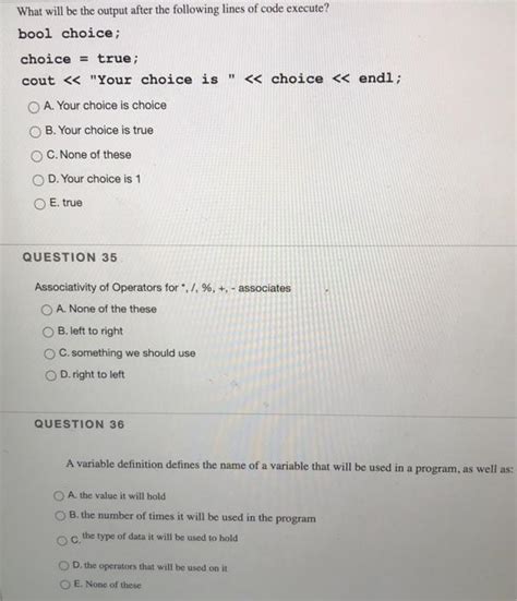 Solved What Will Be The Output After The Following Lines Of