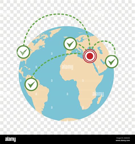 Global Migration Icon Flat Illustration Of Global Migration Vector Global Migration Icon Flat Illustration Of Global Migration Vector