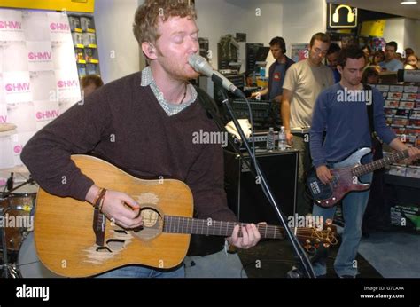 Frontman Glen Hansard Of Irish Band The Frames Playing Live At Hmv