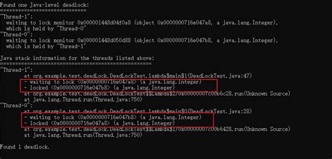 【多线程】⭐️java本地模拟死锁的产生和排查方式java模拟死锁 Csdn博客