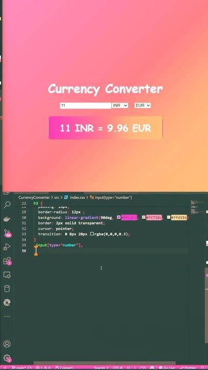 Create Currency 💵 Converter Using React Js Webdesign Reactjs Youtube