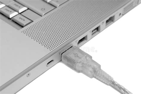 Usb Connection Stock Photo Image Of Access Button Aluminum
