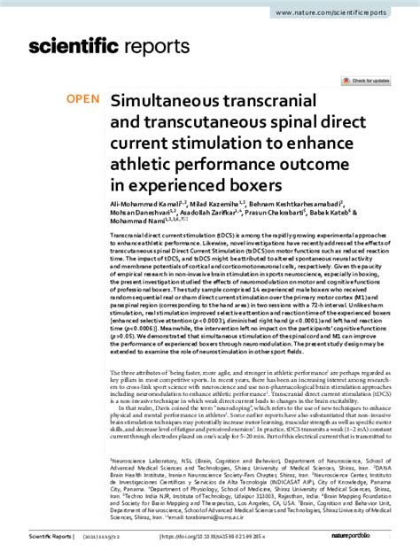 Pdf Simultaneous Transcranial And Transcutaneous Spinal Direct