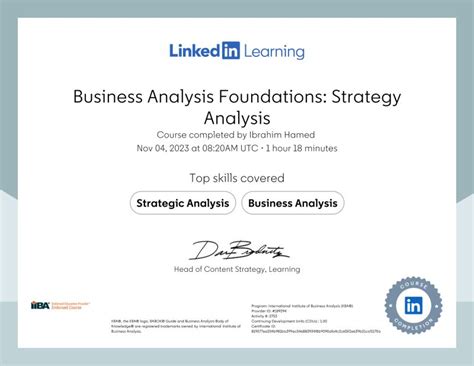 Ibrahim Hamed On Linkedin Certificate Of Completion