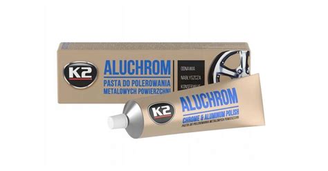 K2 ALUCHROM alumínium króm fém felületek tisztítására polír paszta 120G ...