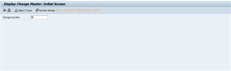 CC SAP Tcode Display Change Master