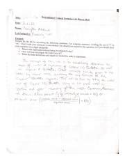 Determining Chemical Formulas Lab Report Sheet Pdf Course Hero