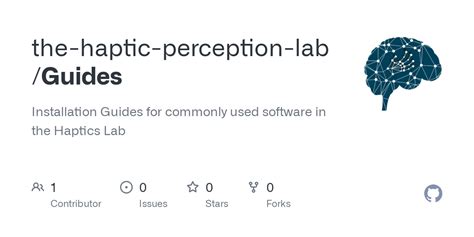 Github The Haptic Perception Labguides Installation Guides For Commonly Used Software In The