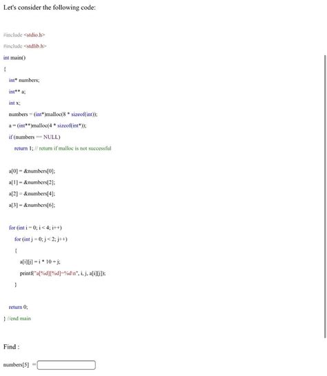 Solved Let S Consider The Following Code Include Include Chegg