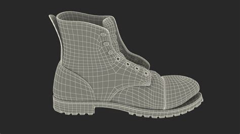 Old Leather Boot 3d Model 24 3ds Blend C4d Fbx Max Ma Lxo