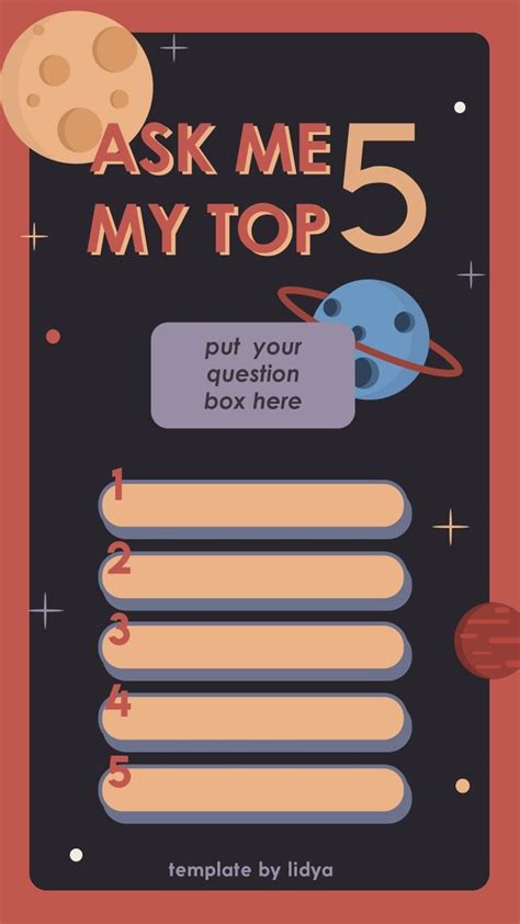 Ask Me My Top 5 Instastory Snapgram Template