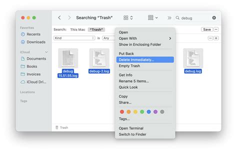 how to empty the trash on a mac la de du