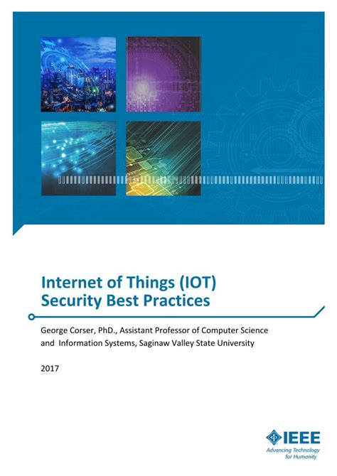 Pdf Internet Of Things Iot Security Best Practices Whitepaper