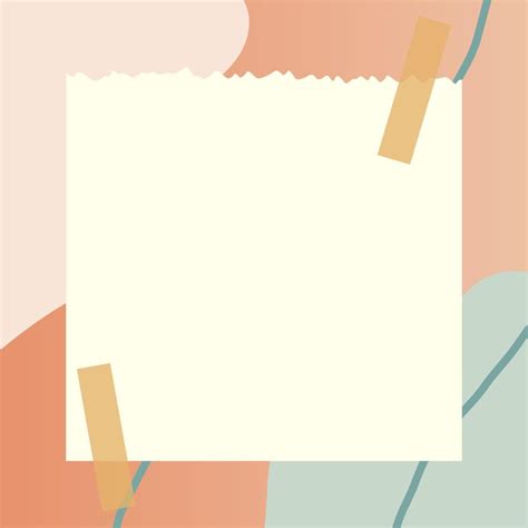 Square Paper Note With Abstract Doodle And Gradient Frame Background 11404313 Vector Art At Vecteezy