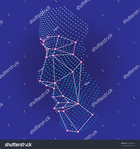Abstract Face Vector Stock Vector Royalty Free 714956215