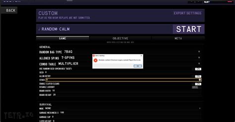 Desktop Client Renderer Crash · Issue 1095 · Tetrioissues · Github