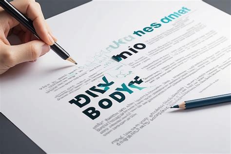 premium photo editing body text concept illustration