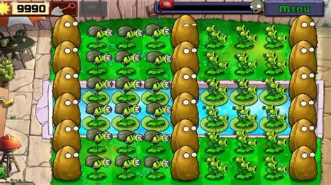 Plants Vs Zombies Gatling Peashooter Three Peashooter Vs All