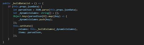 spfx office ui fabric react detailslist and propertyfieldcodeeditor to