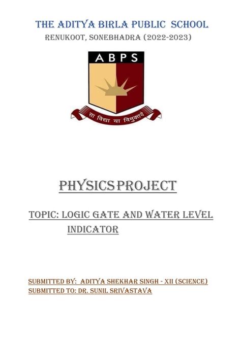 Physics Practical Project 1pdf
