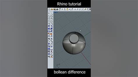 Rhino 3dboolean Differencetutorial Youtube