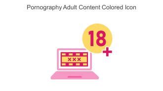 Pornography Adult Content Colored Icon In Powerpoint Pptx Png And Editable Eps Format PPT Sample