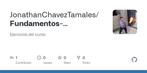 GitHub JonathanChavezTamales Fundamentos Programacion Ejercicios Del Curso